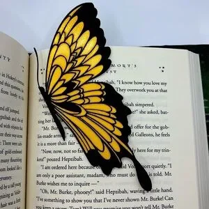 Handmade | Accents | Yellow And Black Butterfly Bookmark | Poshmark